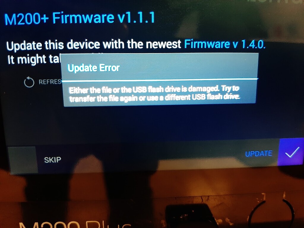 Firmware update error and failsafe error 101 - Zortrax M200 Plus ...